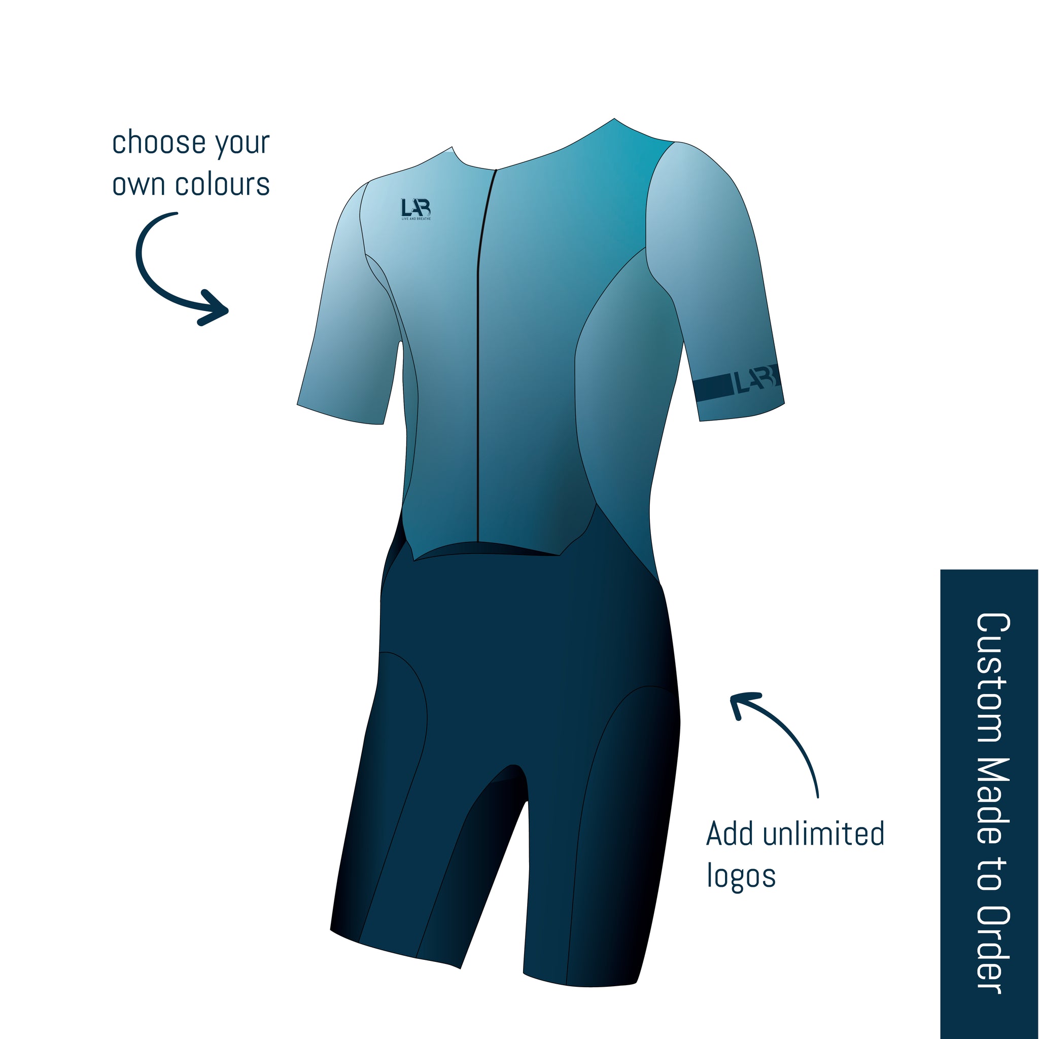 Custom Men's Performance Tri Suit | Shortsleeved With Pockets | Made to ...